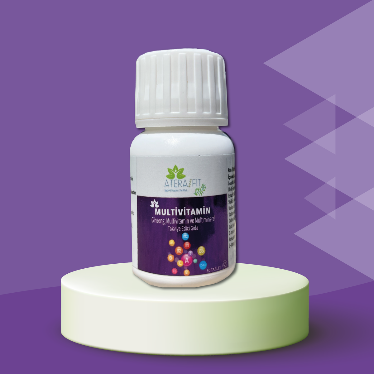 Multivitamin ve Mineral İçeren Takviye Edici Tablet – Atera Fit
